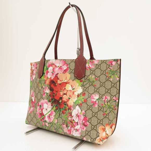 Gucci | Bags | Gucci Gg Blooms Reversible Tote Bag Brown | Poshmark